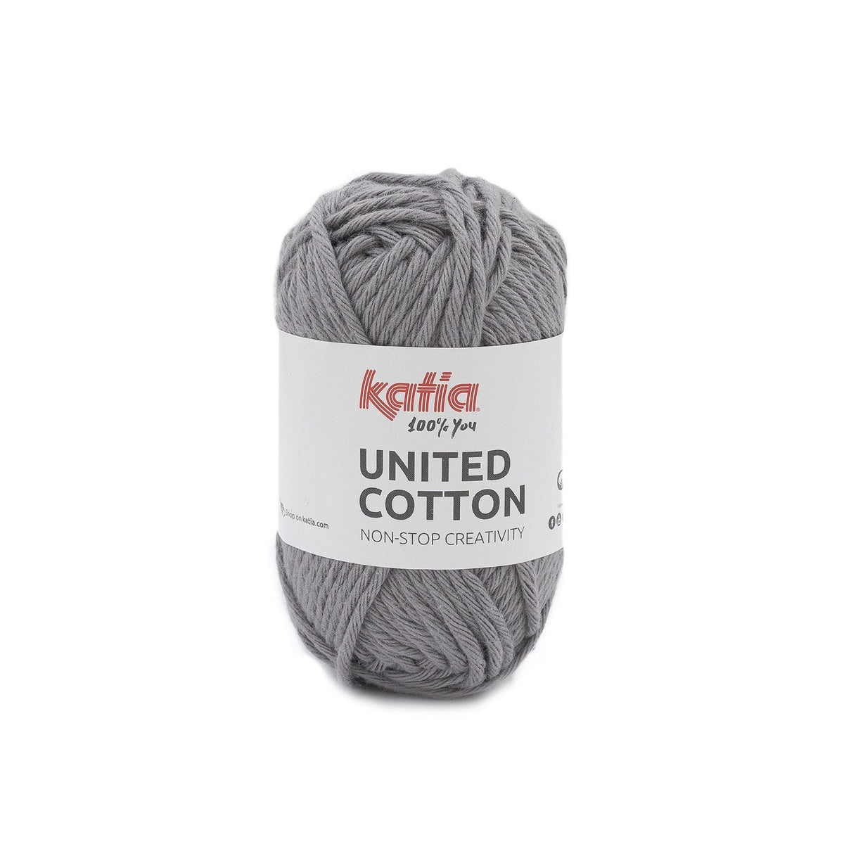 Medium Grey 15 | Katia United Cotton — STATEMENT JUNKIE YARN CO.