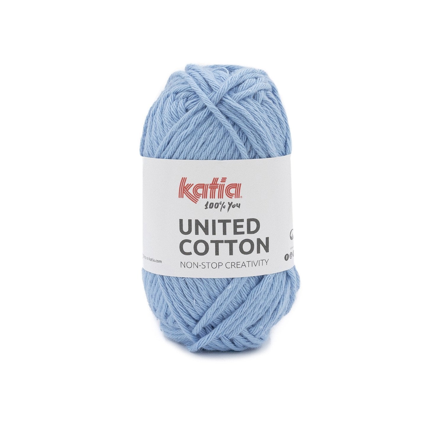 Sky Blue 08 | Katia United Cotton – STATEMENT JUNKIE YARN CO.