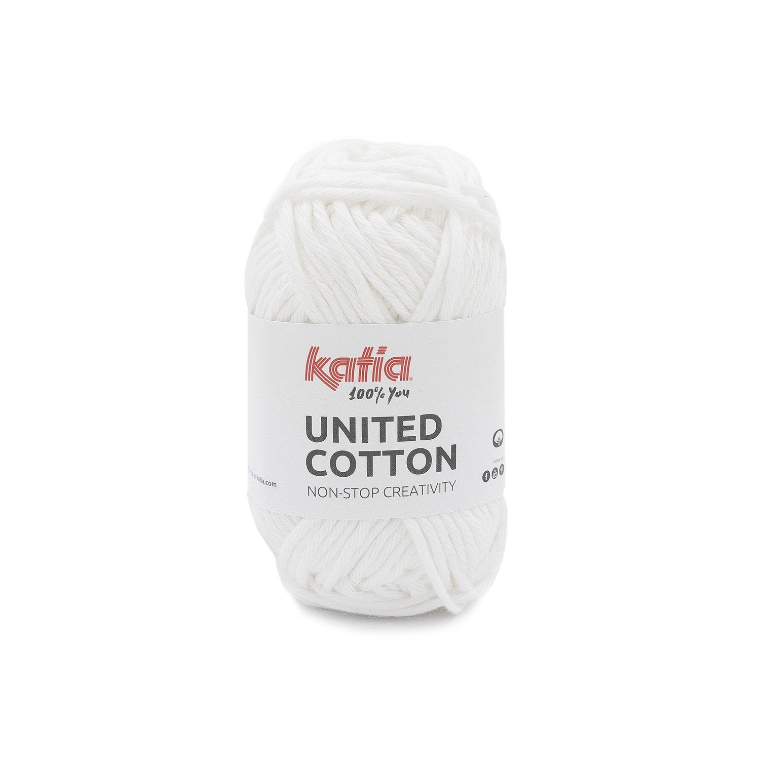 White 01 | Katia United Cotton – STATEMENT JUNKIE YARN CO.