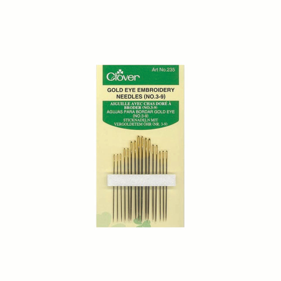Clover Gold Eye Embroidery Hand Sewing Needles – STATEMENT JUNKIE YARN CO.